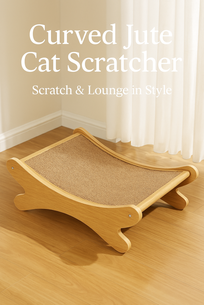 Curved Jute Cat Scratcher - Pets Area